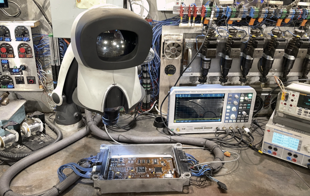 The ECM lab at Diesel Control Service